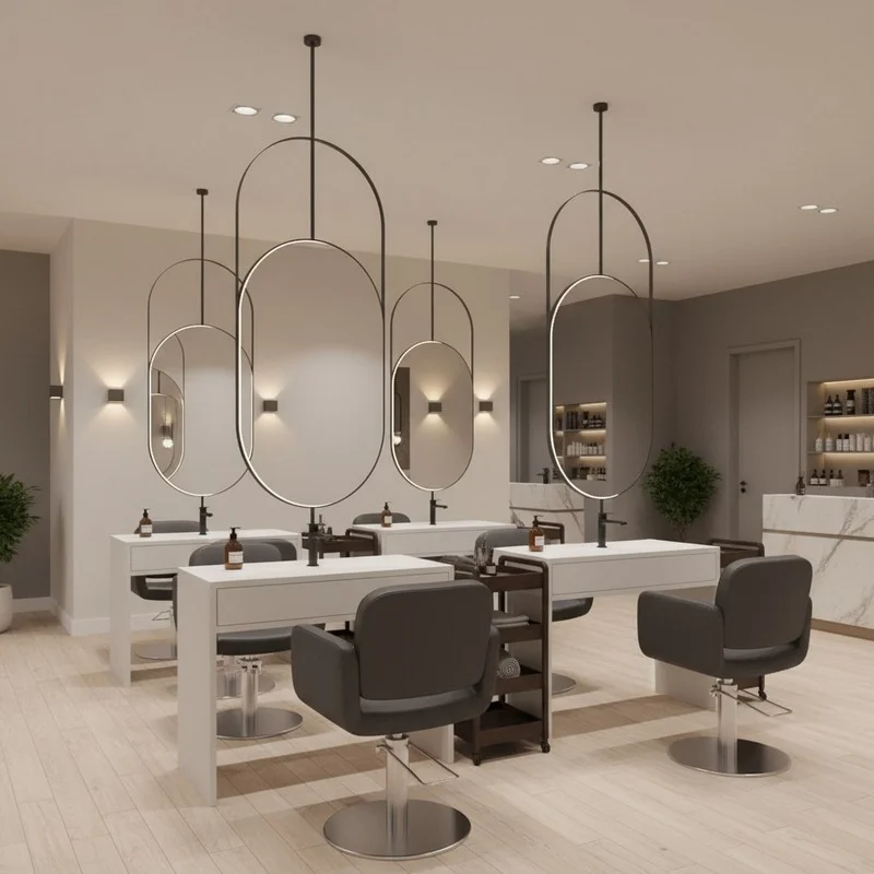 Unique Hanging Oval Salon Mirror - Mi-Mirror