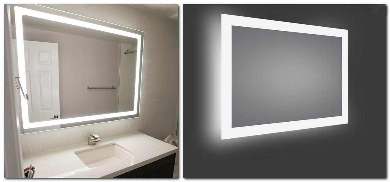 LED Rectangle & Oval Mirrors Set | Mi Mirror