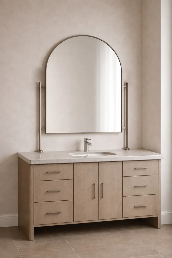 Mi-Mirror Custom Arch Double-Sided Vanity Mirror (Counter Stand) – 1 Pc ...